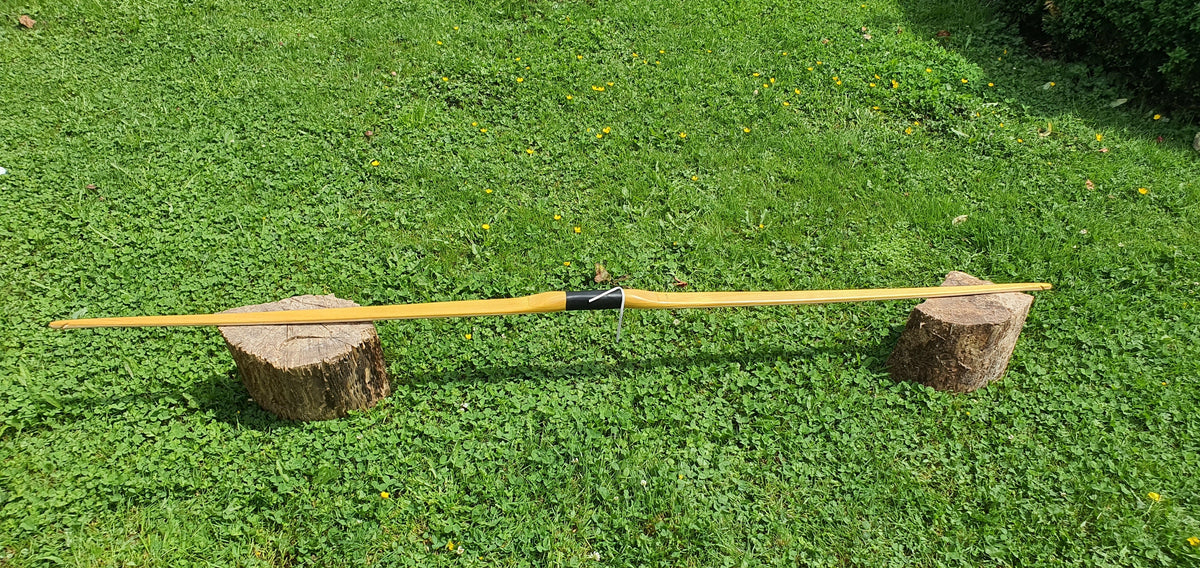 Traditional Trilaminate Long Bow: 38lb Draw weight – Saxon Archery