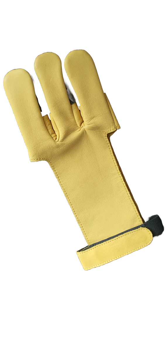 3-Finger Glove - Soft and smooth cow leather – Saxon Archery