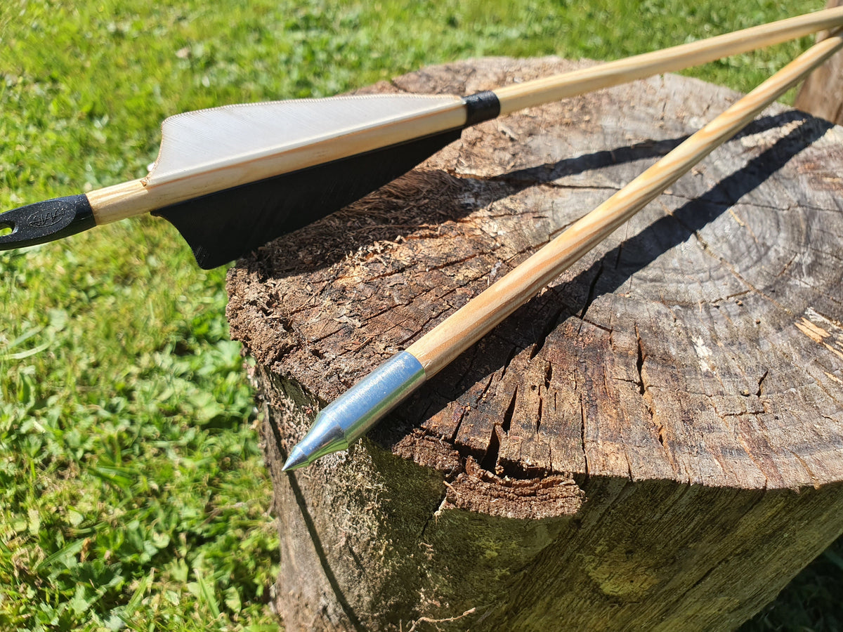 Standard Wooden Arrows (Spine 40) - 29 inch draw length – Saxon Archery